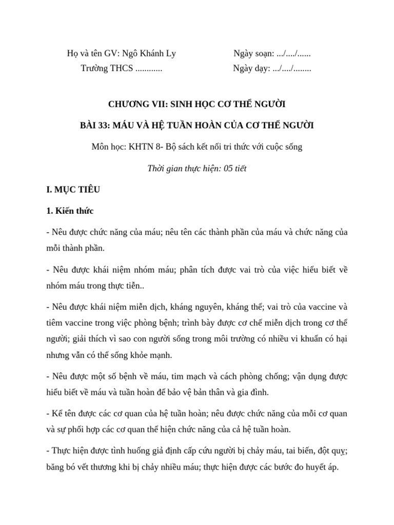 Khtn-8-Kntt-Bai 33 | PDF