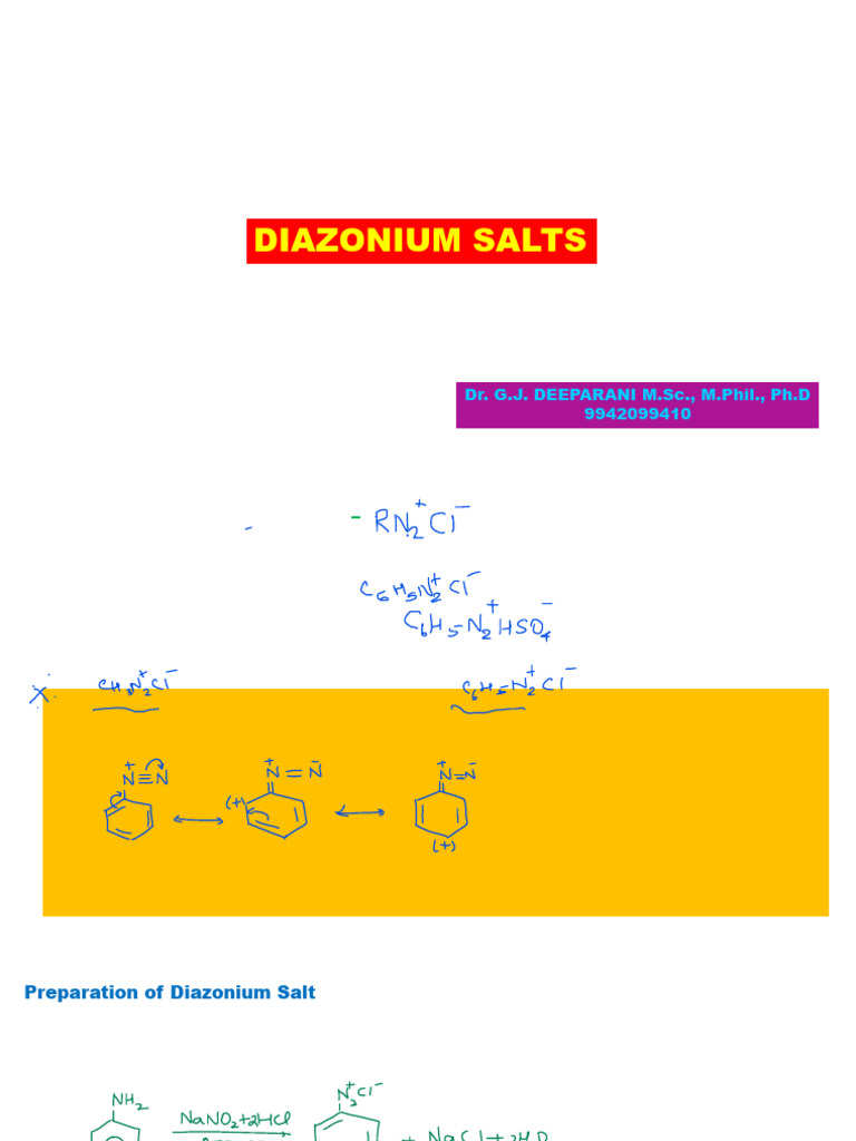 Diazonium Salts Online | PDF