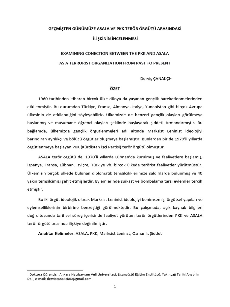 Ge - M - Ten G - N - M - Ze Asala Ve PKK Ter - R - RG - T - Arasindak - L - K - N - N ...