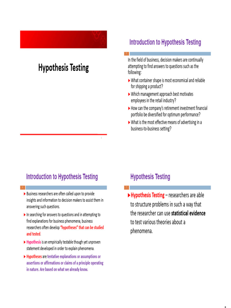 8 Hypothesis Testing And Types Of Errors To Be Used Pdf Type I And Type Ii Errors