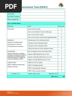 Fall Risk Assessment Form | PDF | Dementia | Medical Specialties