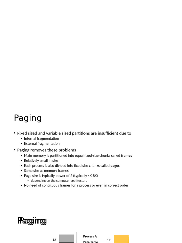 Understanding Paging in Memory Management | PDF