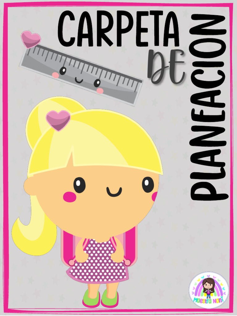Portadas Expedientes y Carpetas Maestra Nani Editables | PDF
