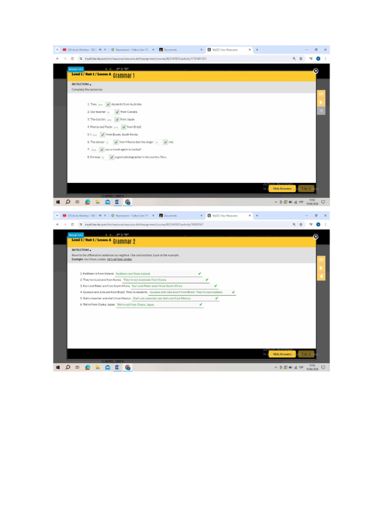 Myelt U1 LVL 1 | PDF
