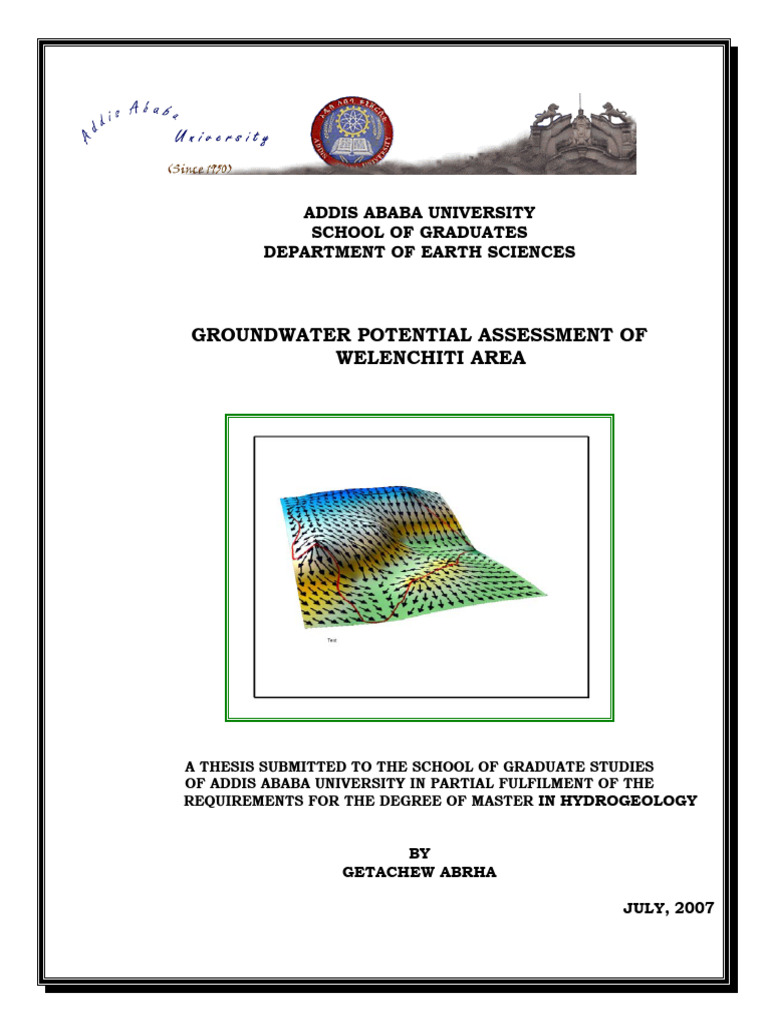 Getachew Aberha | PDF | Groundwater | Evapotranspiration