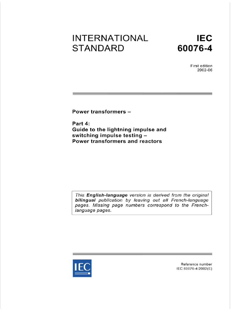 Iec 60076-4 | PDF