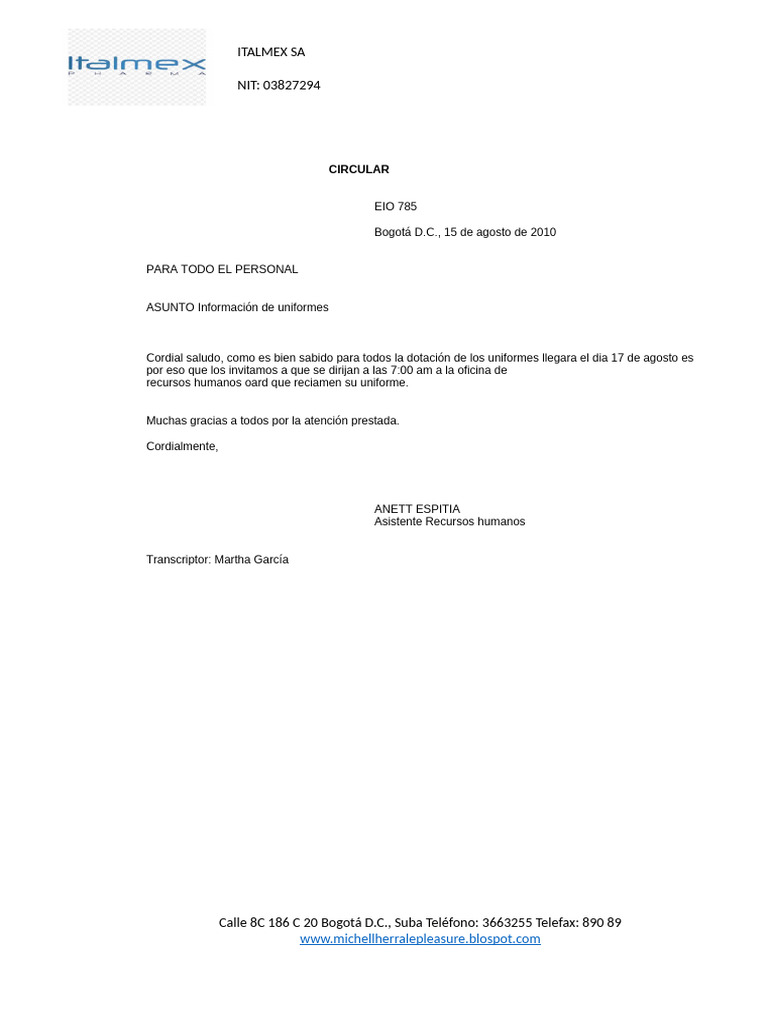 Circular Bloque Interna000 | PDF