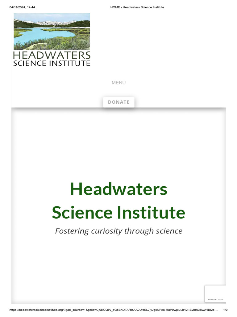 Headwaters Science Institute Overview | PDF | Science
