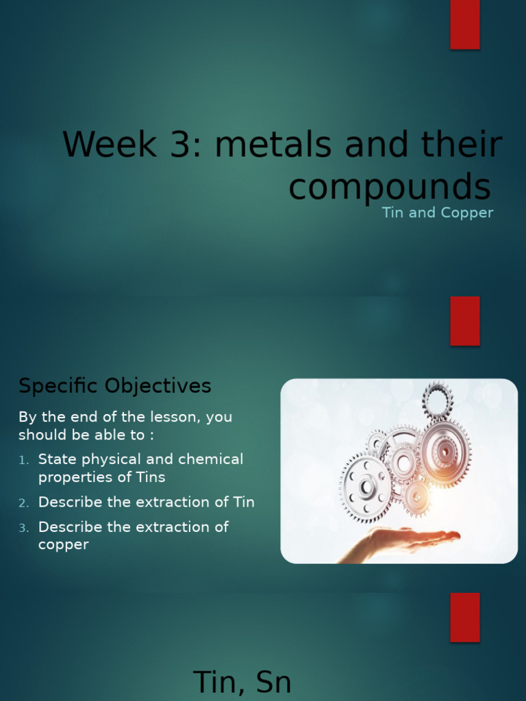 Metals SN and Cu | PDF | Tin | Metals