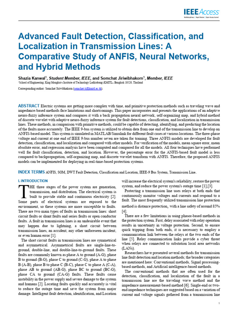 Advanced Fault Detection Classification And Localization In 6104