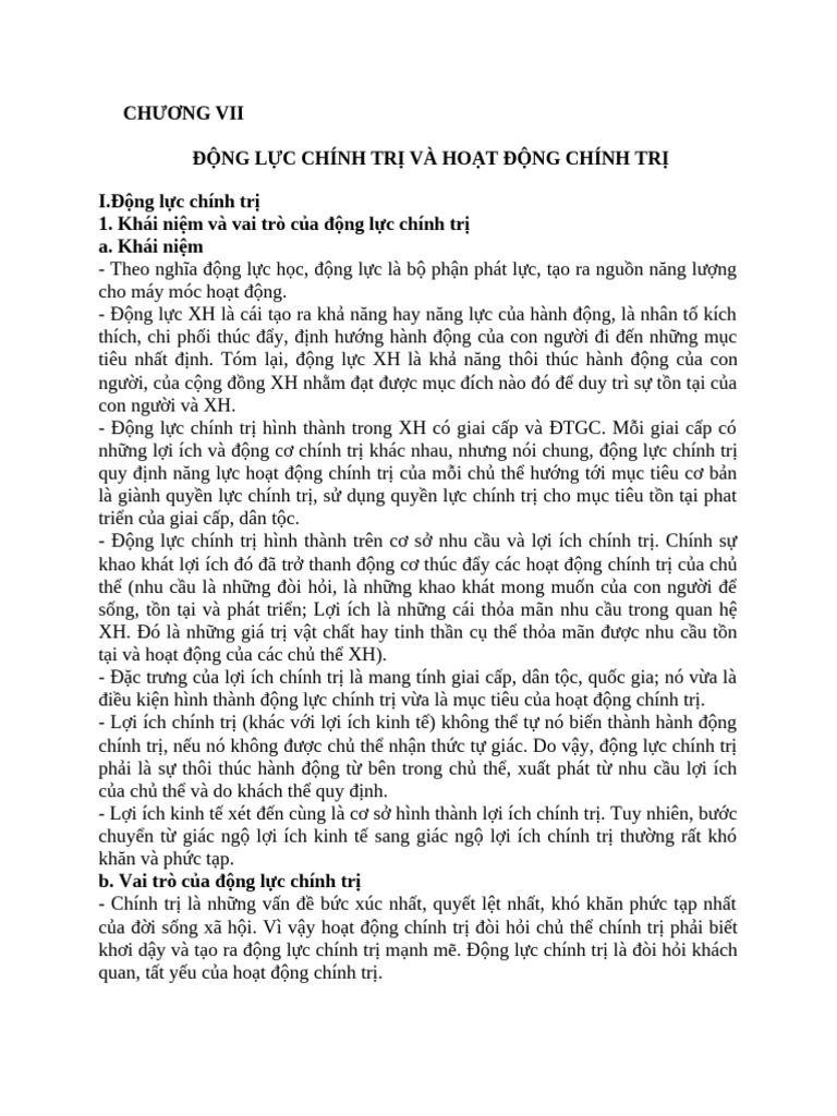 CHƯƠNG VII - CTH | PDF