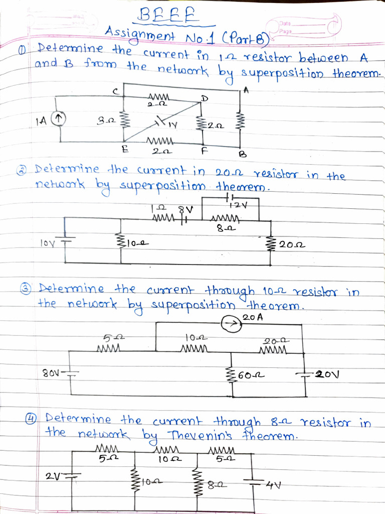BEEE Assignment 1 (Part B) | PDF