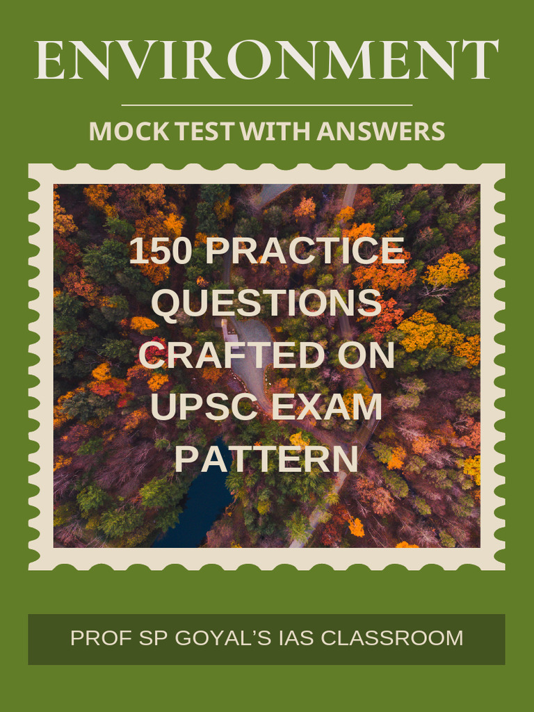 UPSC Environment Mock Test Series | PDF