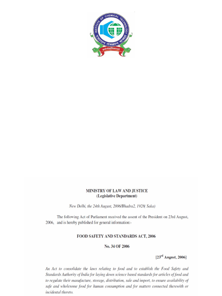 Food Additive Approval in India | PDF | Foods | Chemical Substances