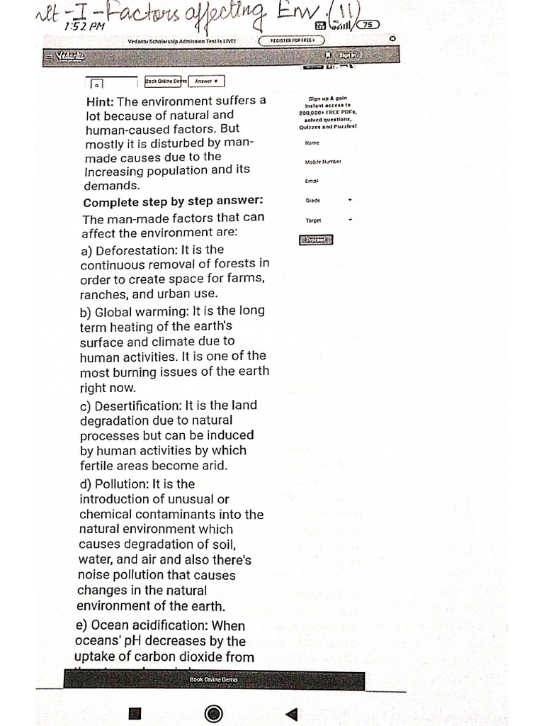 Env Crisis, Pollution, Soil Erosion, Global Warming, Acid Rain ...