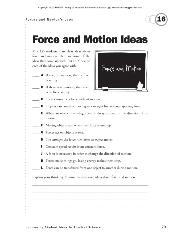 07_Probe_Force_Motion | PDF | Force | Physics
