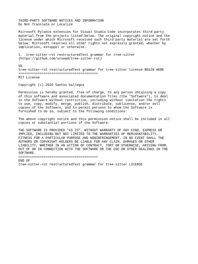 ThirdPartyNotices Repository | PDF