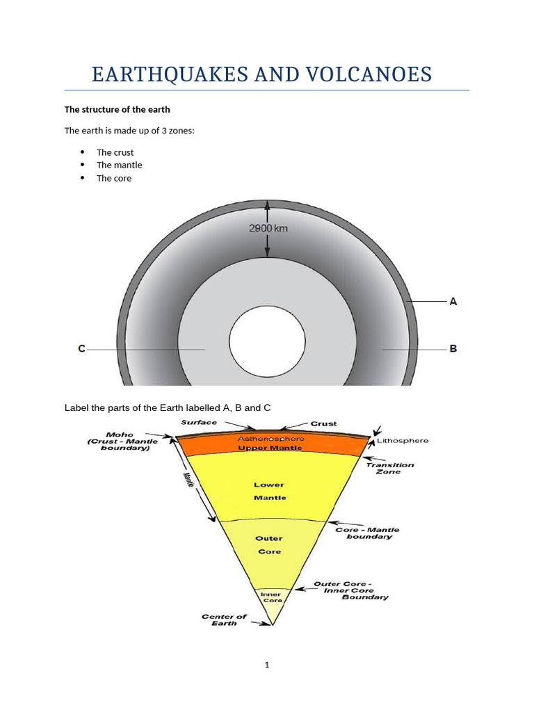 Earthquakes and Volcanoes | PDF | Plate Tectonics | Volcano