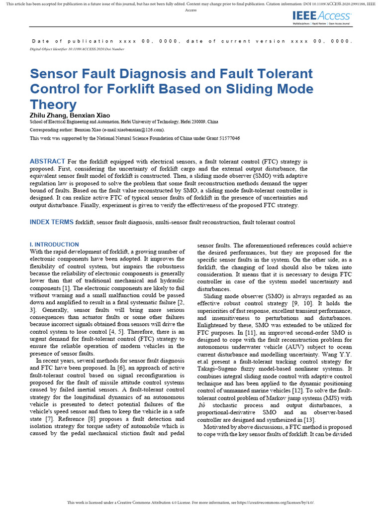 Sensor_Fault_Diagnosis_and_Fault_Tolerant_Control_ | PDF | Applied Mathematics | Mechanics