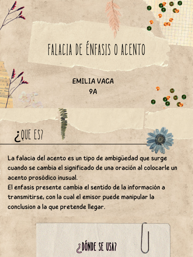 Falacia de Énfasis: Definición y Ejemplos | PDF | Ciencias sociales ...