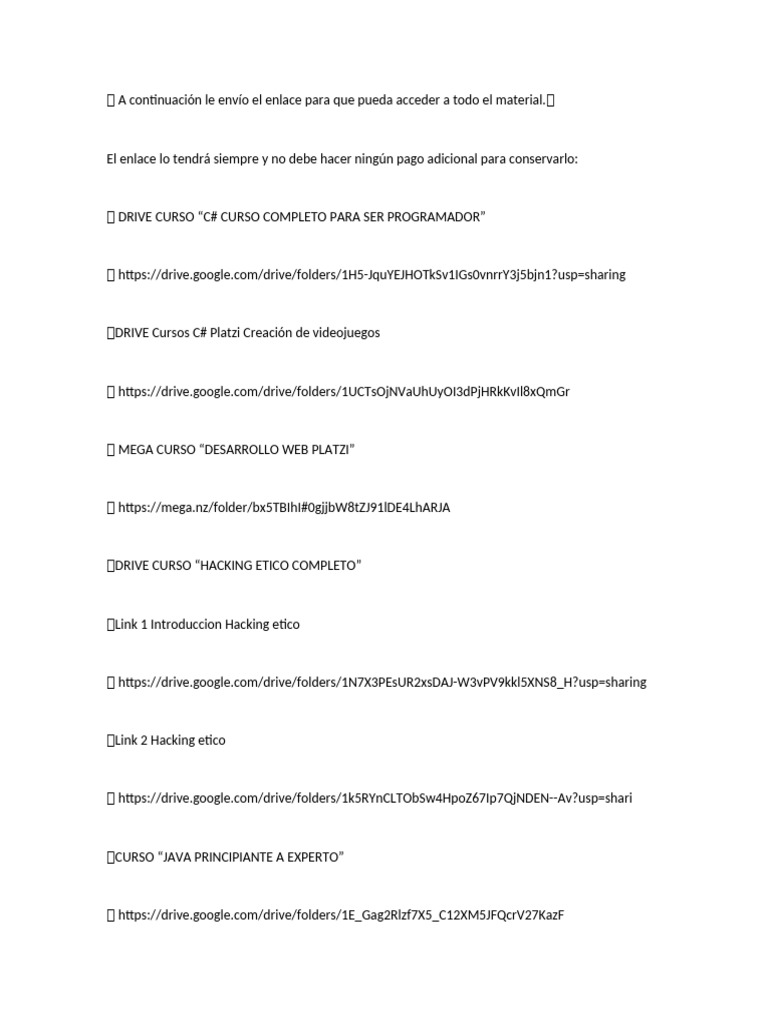 enlace de programacion | PDF