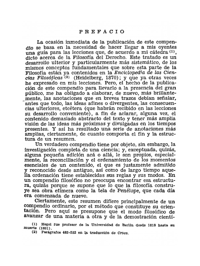 Hegel - Filosofia Del Derecho-23-66 Prefacio | PDF | Verdad | Conocimiento
