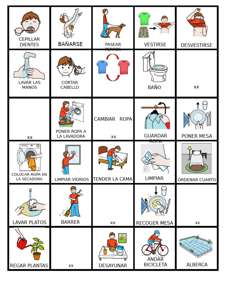 Pictogramas (Rutina Diaria) | PDF