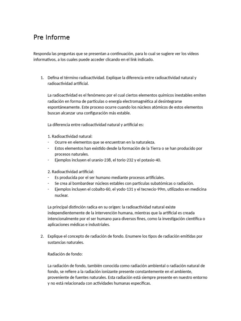 Radioactividad: Tipos y Conceptos Clave | PDF | Desintegración ...