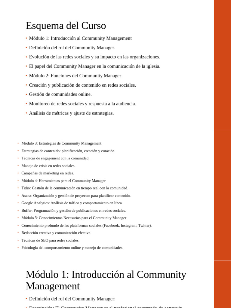 Esquema Del Curso | PDF | Informática | ciberespacio