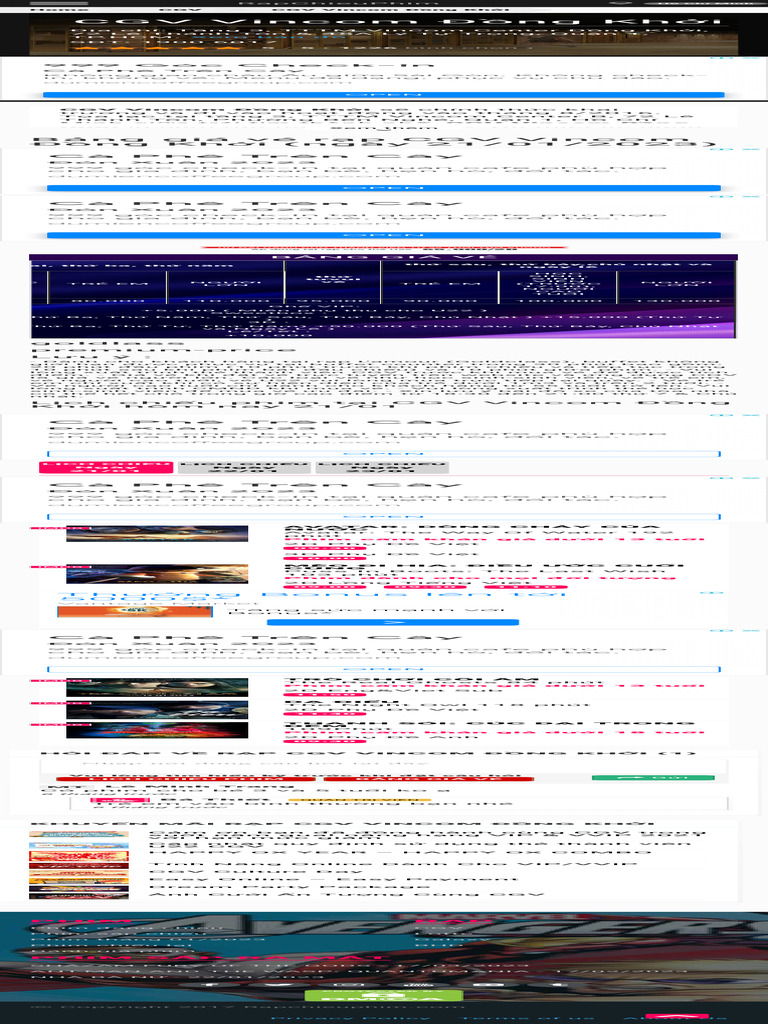 CGV Vincom Đồng Khởi - Lịch Chiếu Phim, Giá Vé | PDF