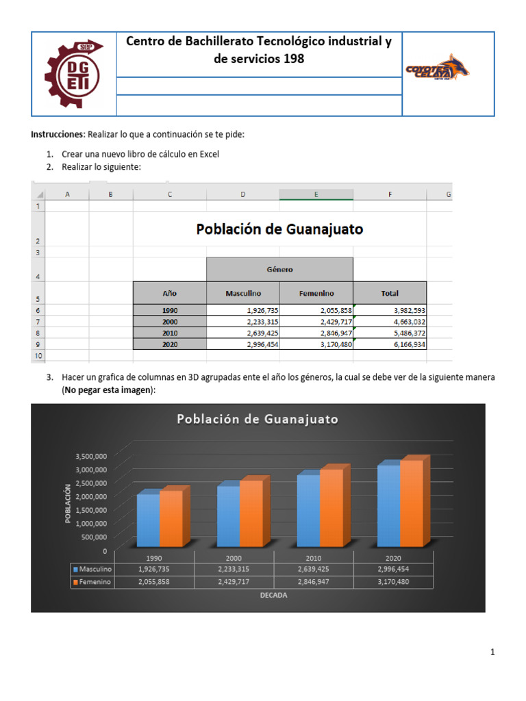 Practica 3 - Excel - Graficas | PDF
