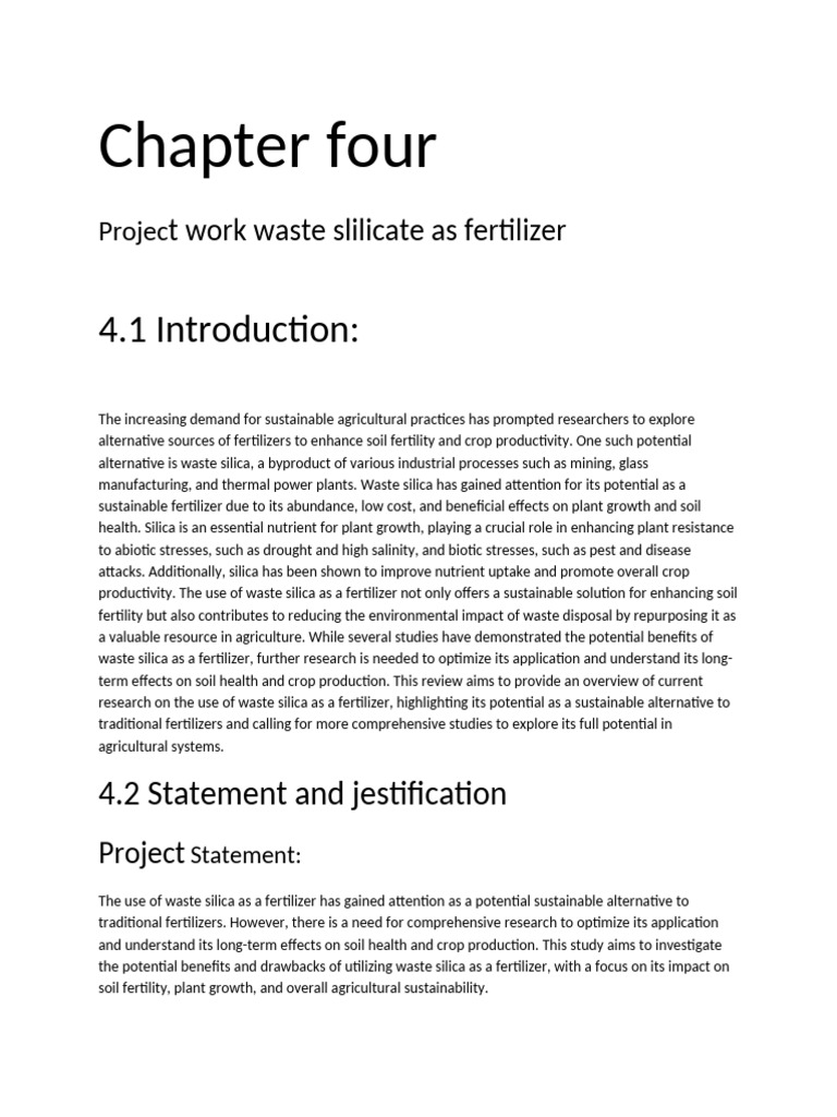 Adamu Project | PDF | Fertilizer | Soil