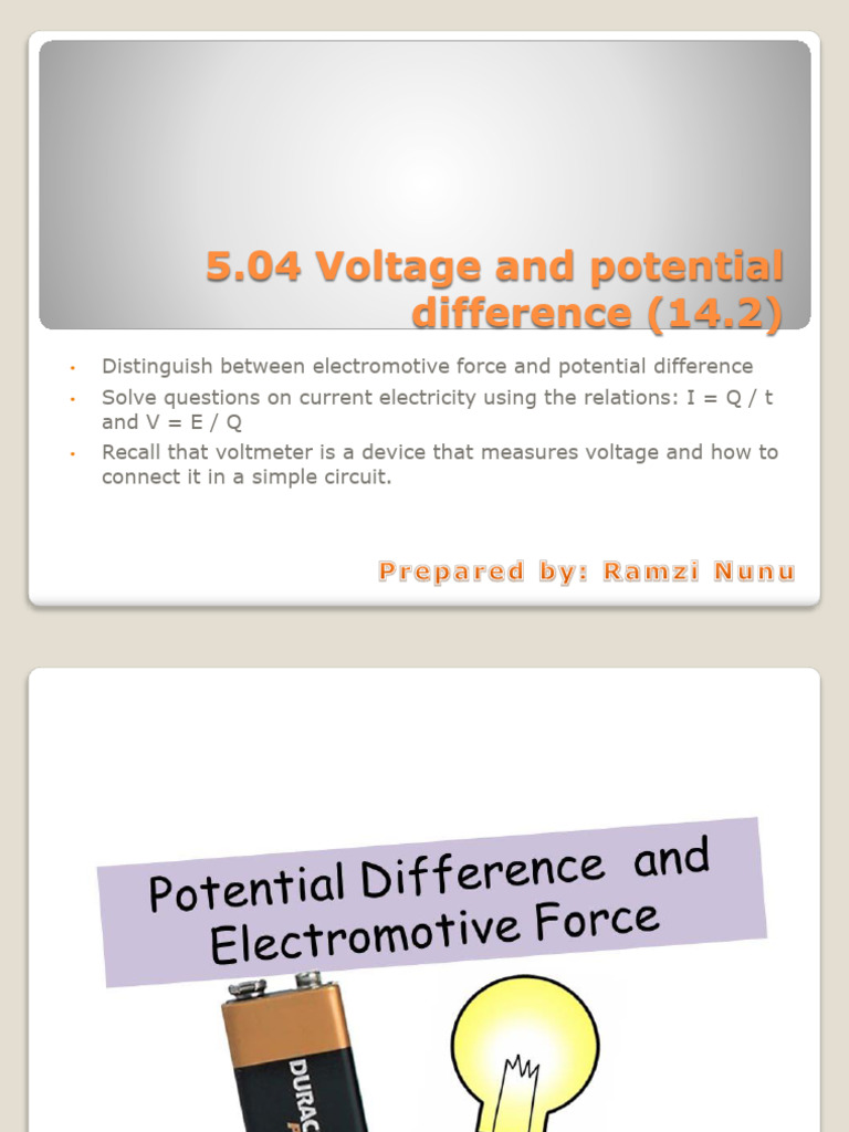 Understanding Voltage and Potential Difference | PDF | Voltage | Series ...