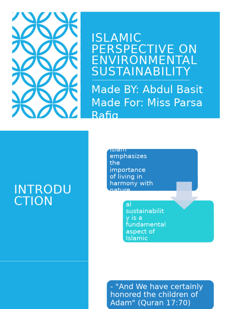 Islamic Perspective On Environmental Sustainability | PDF | Religion ...