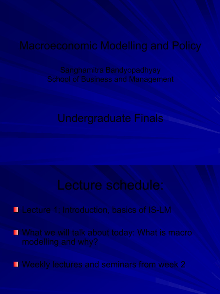 BUS330 Sample Lecture PowerPoint | PDF | Macroeconomics | John Maynard ...
