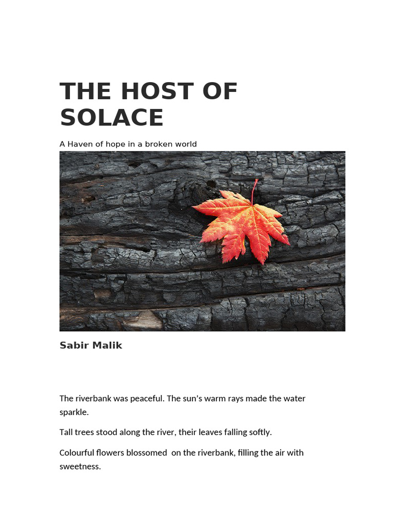 The host of solace | PDF | Prayer