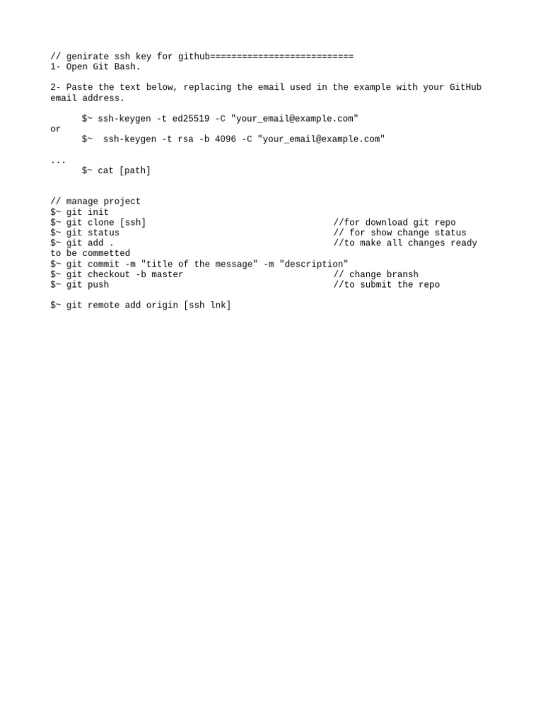 Github - Commands | PDF | Teaching Methods & Materials | Technology ...
