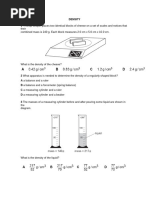 Notes - RP 05 Density - AQA Physics GCSE | PDF | Density | Volume
