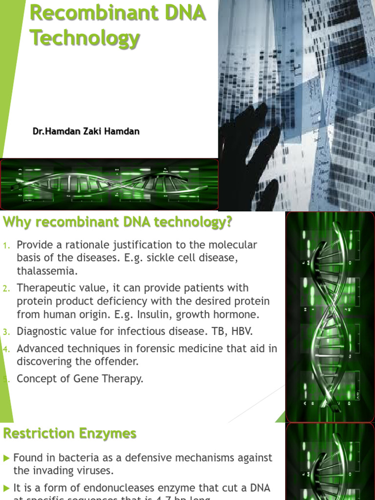 Recombinant DNA Technology | PDF | Polymerase Chain Reaction | Plasmid
