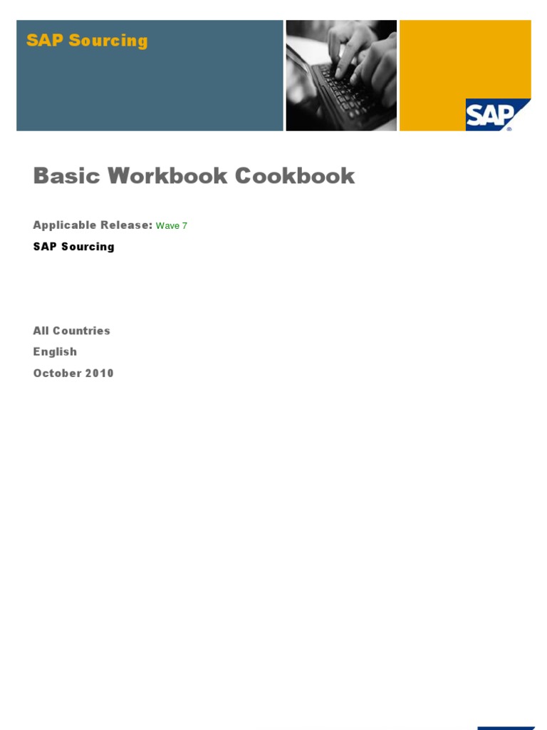 Workbook Cookbook in SAP Sourcing | PDF | Comma Separated Values ...