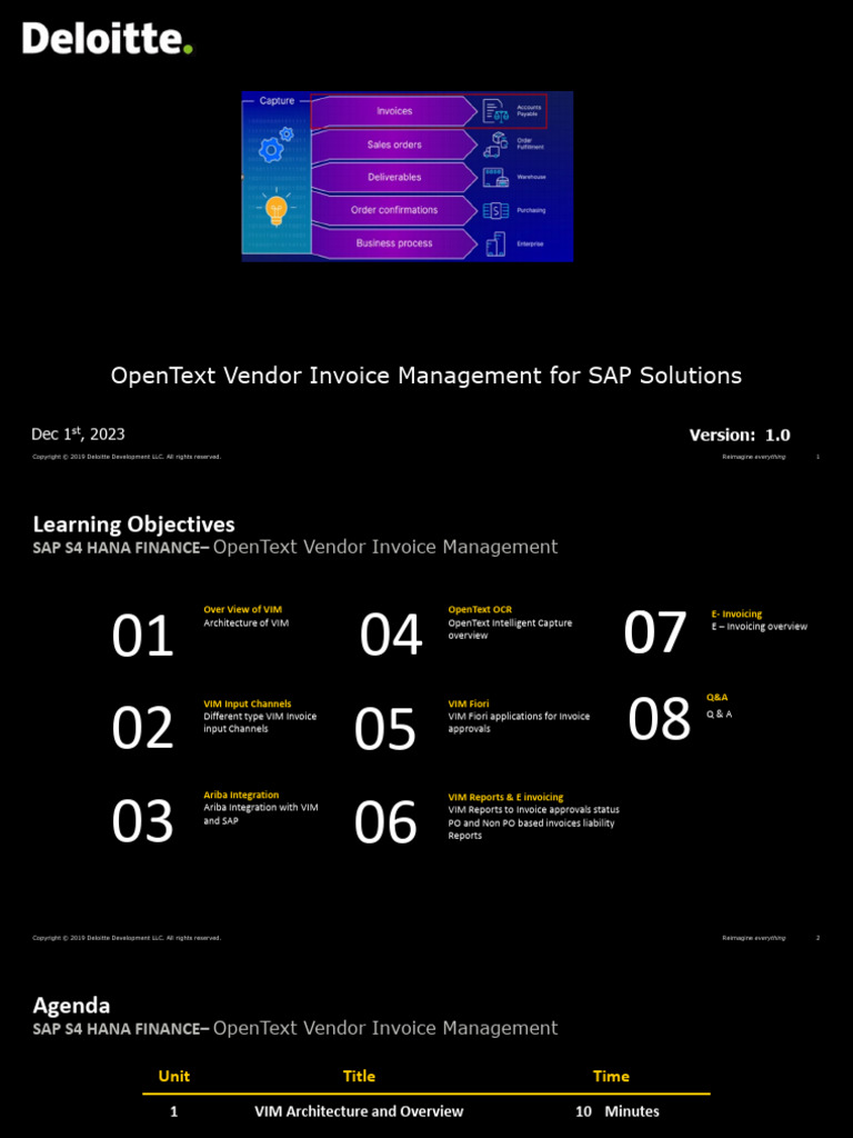 SFT - OpenText Vendor Invoice Management For SAP Solutions - 120123 ...