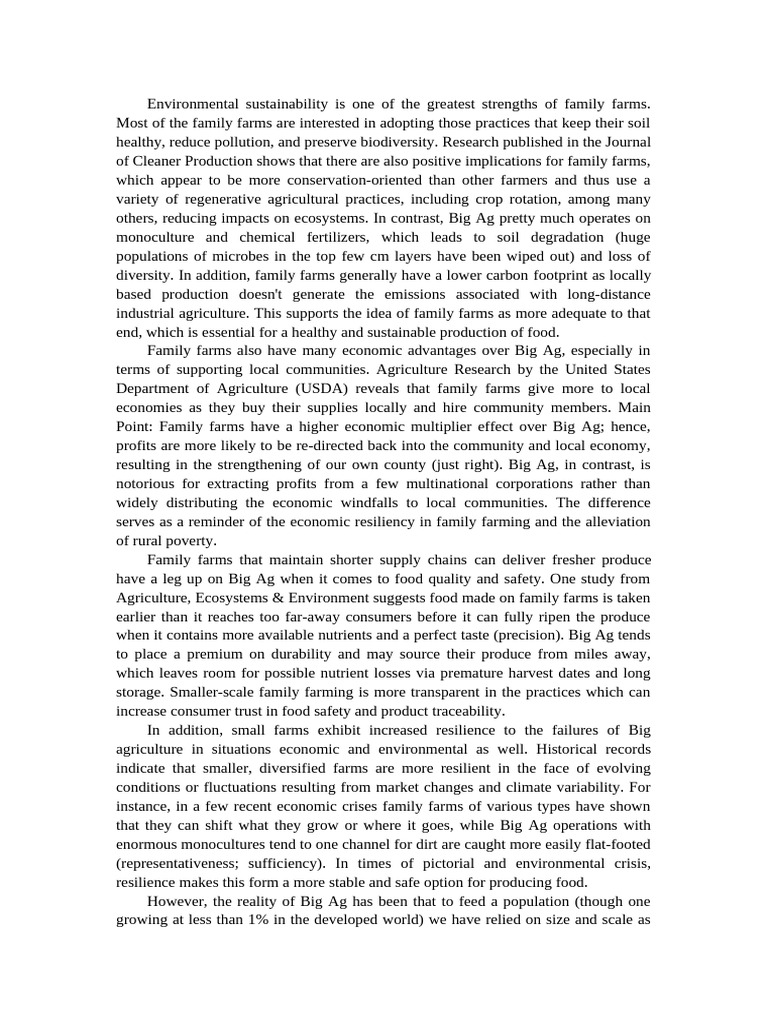 ADMS 1010 Group Project (Evidence) Charly | PDF | Agriculture ...