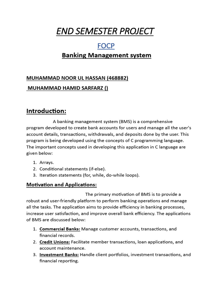 End semester project | PDF | Database Transaction | Banks