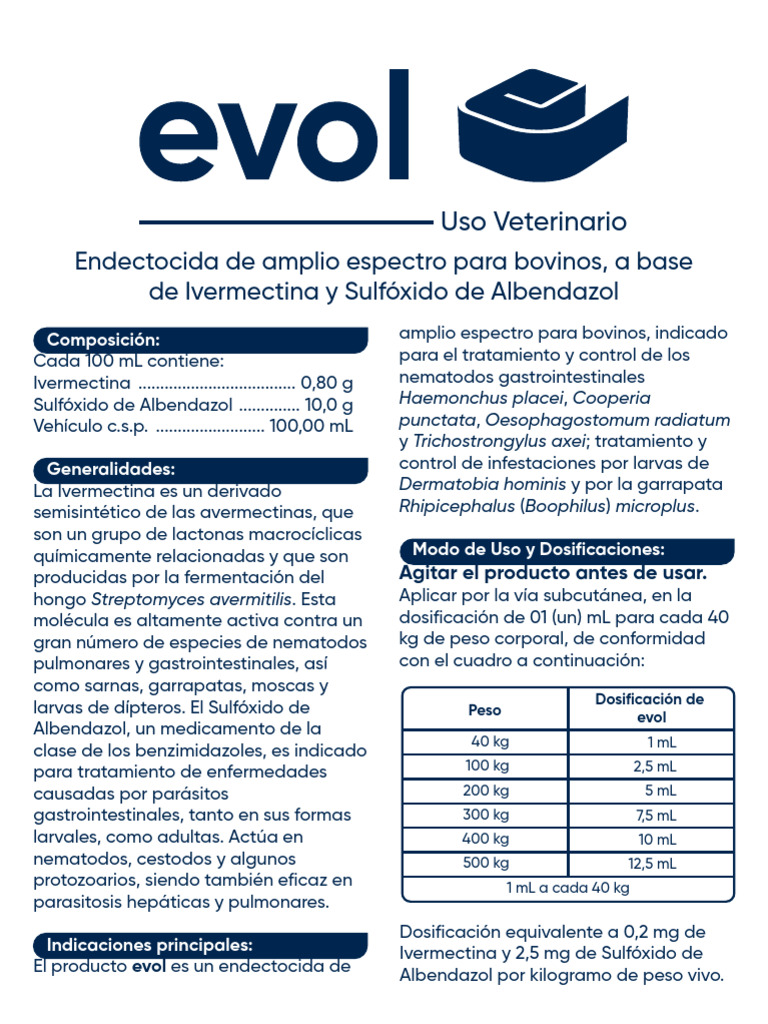 Evol Ficha Tecnica | PDF | Medicina CLINICA | Drogas