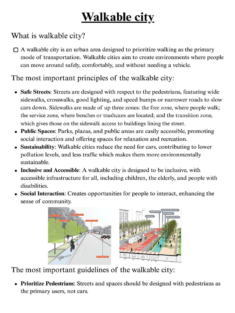 Walkable City Ind | PDF