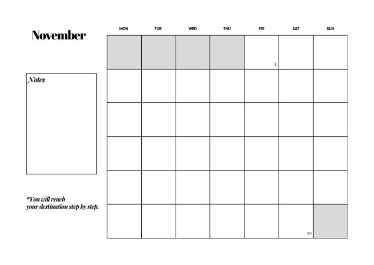 November: Notes | PDF