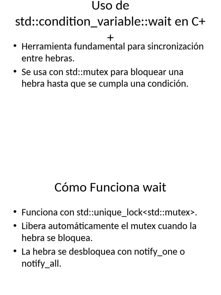 Presentacion Wait CPP Corrected | PDF