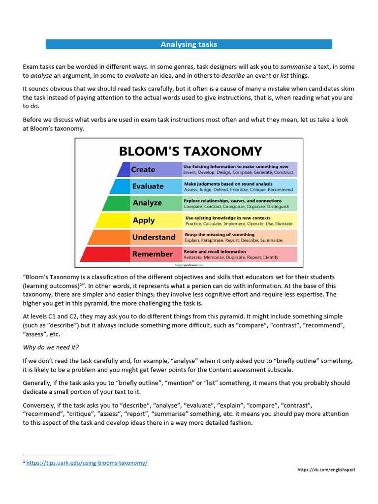 Analysing Tasks | PDF | Cognitive Science | Cognition