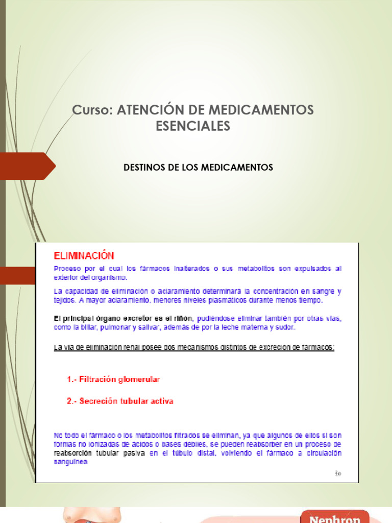 Atenc. Medic. Esc. V - Dest. Medic. (Metab & Elim.) | PDF ...