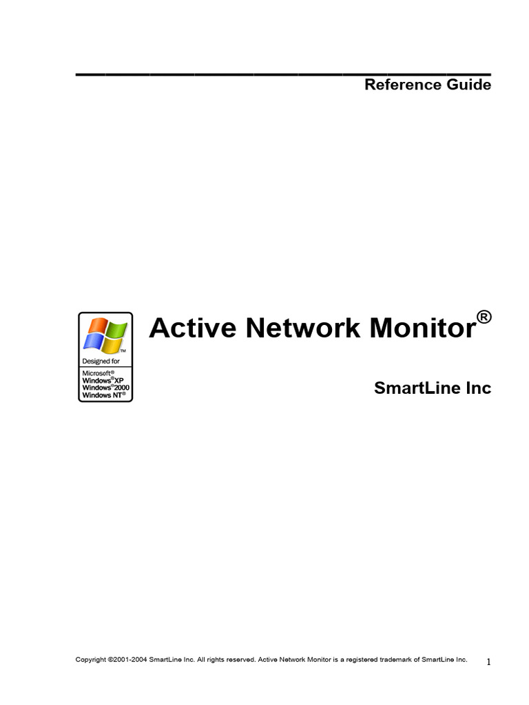 Active Network Monitor Manual | PDF | Microsoft Windows | Windows Xp